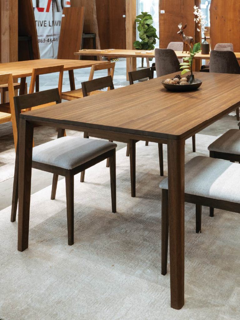CHANTRA TABLE โต๊ะไม้สักแท้ ดีไซน์ร่วมสมัย | Woodden Thailand