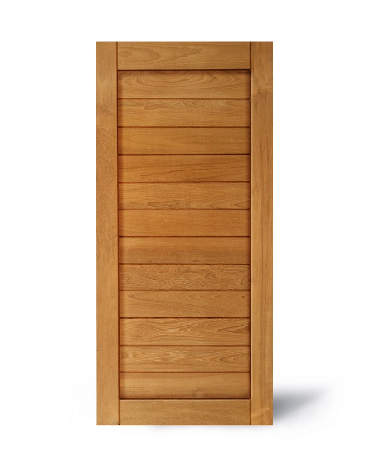 ประตูไม้สัก HORIZONTAL TWO TYPE D สไตล์โมเดิร์น | WoodDen Thailand